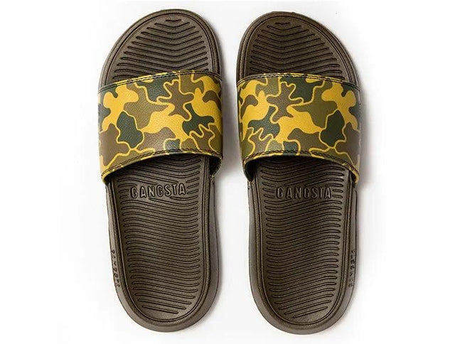 Sandalia Gangsta Camo Hombre Cafe - Blockstore.cl