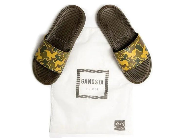 Sandalia Gangsta Camo Hombre Cafe - Blockstore.cl
