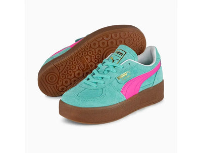 Zapatilla Puma Palermo Elevata Mujer Celeste/Gum - Blockstore.cl